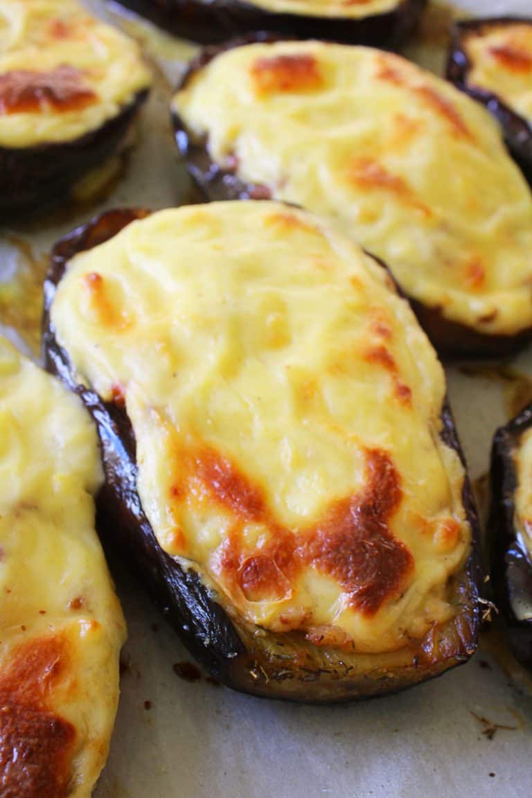 GREEK STUFFED EGGPLANT - PAPOUTSAKIA - 30 days of Greek food