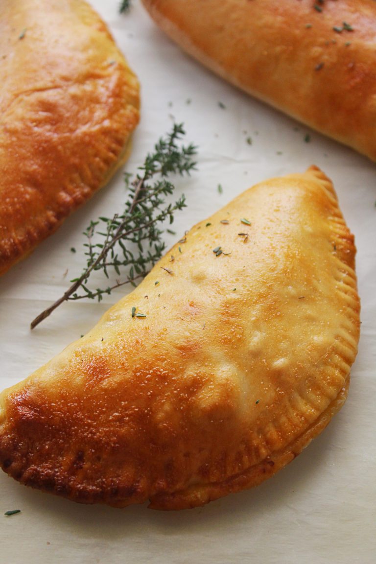 MINI PITA BREAD HAND PIES WITH FETA CHEESE - 30 days of Greek food