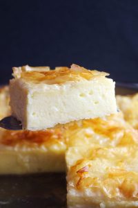 GREEK CUSTARD PIE - GALAKTOBOUREKO - 30 days of Greek food