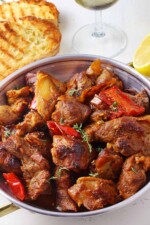 GREEK PORK CHUNKS – TIGANIA - 30 days of Greek food