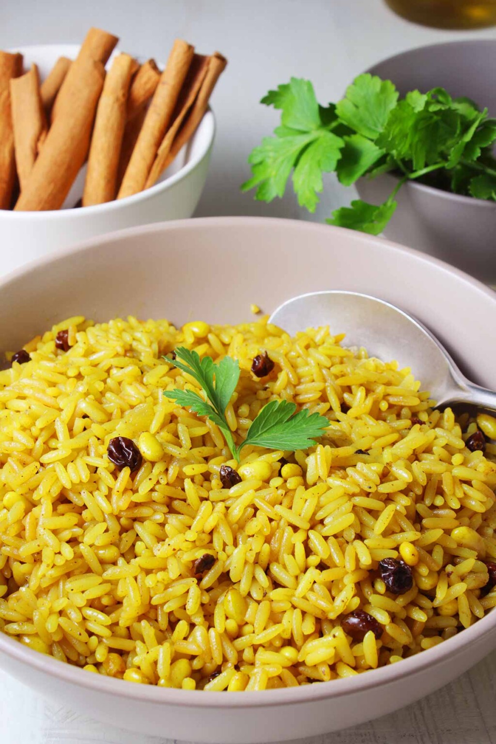 GREEK YELLOW RICE - SMYRNA PILAF - 30 days of Greek food