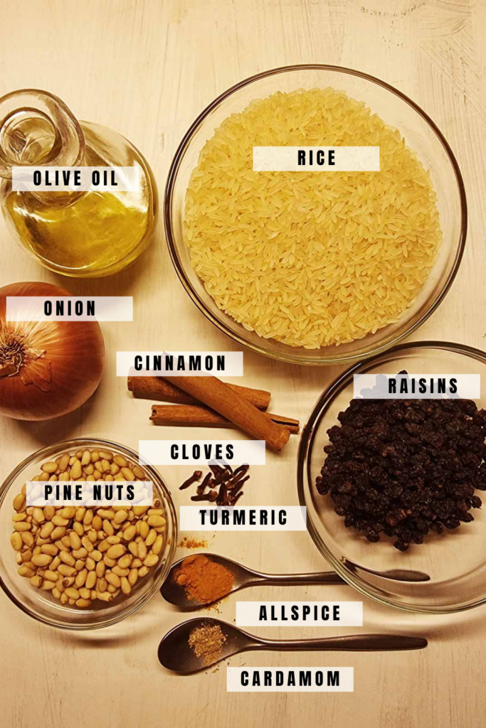 GREEK YELLOW RICE - SMYRNA PILAF - 30 days of Greek food