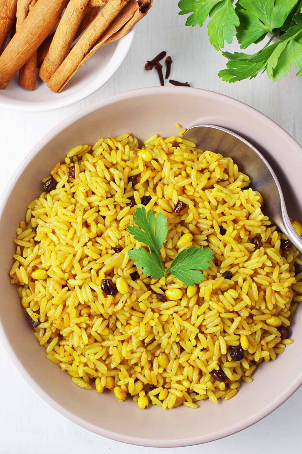 GREEK YELLOW RICE - SMYRNA PILAF - 30 days of Greek food