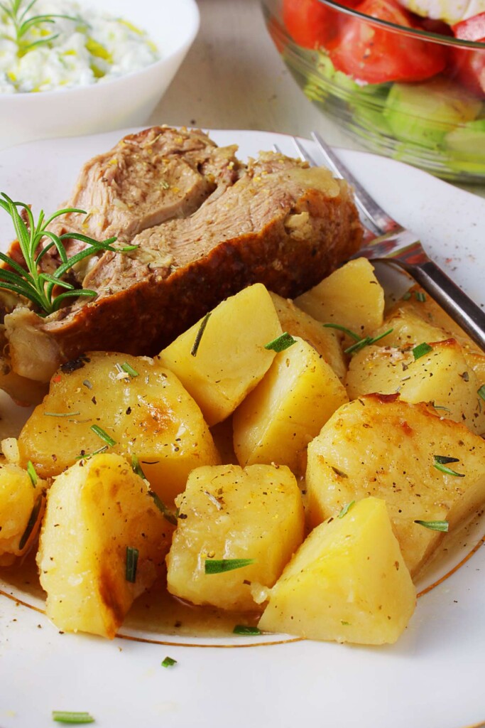 GREEK ROASTED LAMB AND POTATOES - 30 days of Greek food