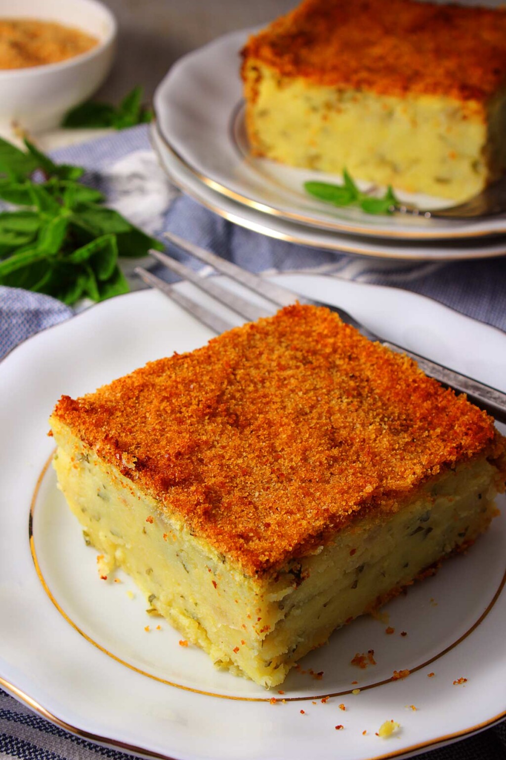 GREEK CHEESY POTATO SOUFFLÉ - 30 days of Greek food