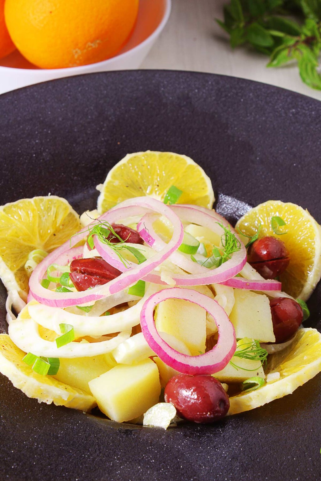 GREEK ORANGE AND FENNEL SALAD - 30 days of Greek food
