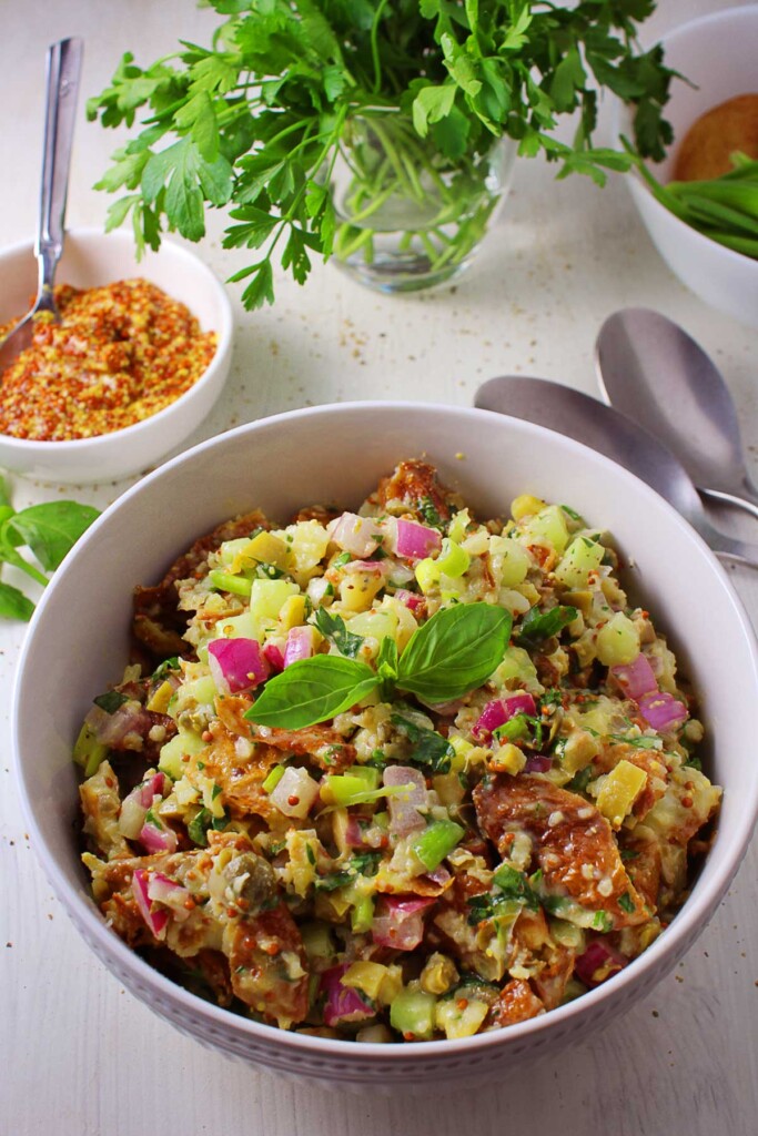 GREEK SMASHED POTATO SALAD - 30 days of Greek food