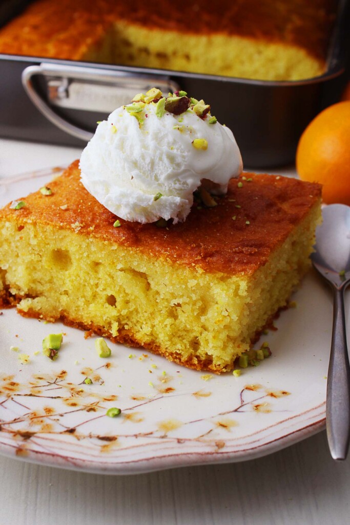 GREEK SEMOLINA CAKE - REVANI - 30 days of Greek food