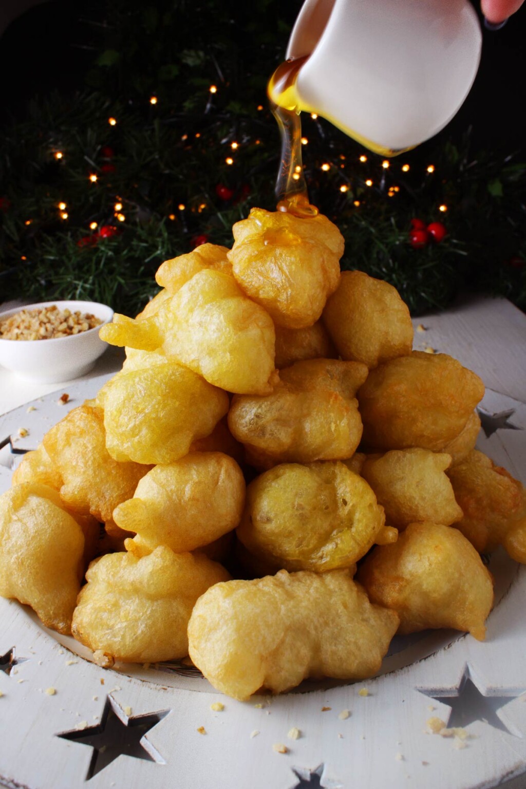 GREEK DONUTS WITH HONEY- LOUKOUMADES - 30 days of Greek food
